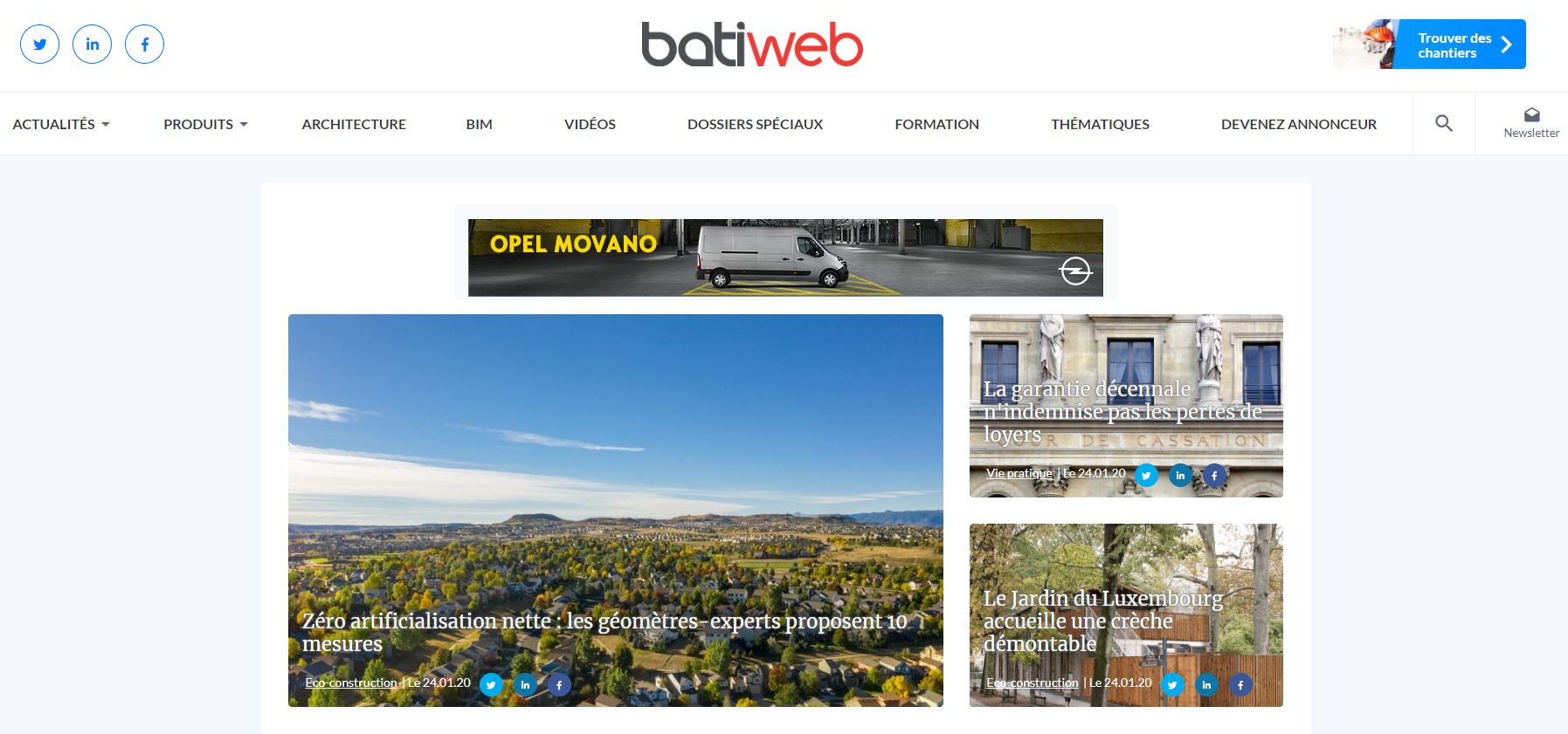 Batiweb, le site du bâtiment, des travaux publics et de l’architecture ...