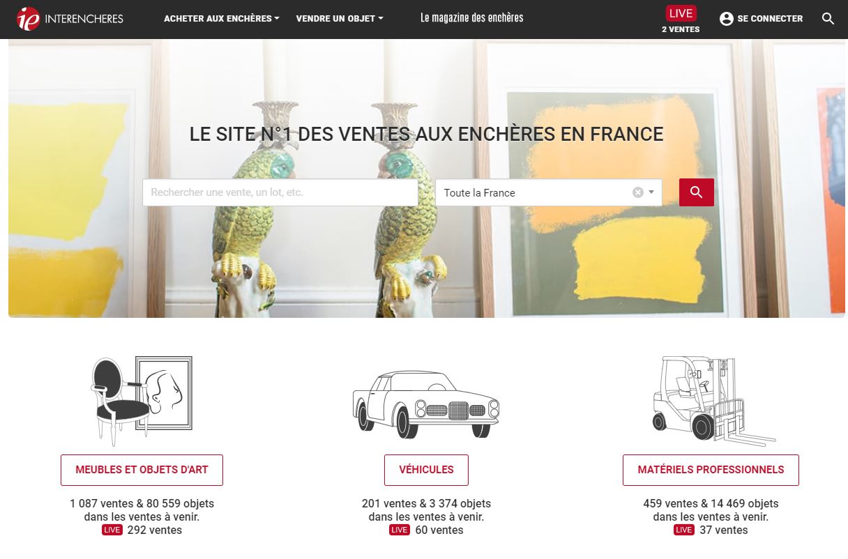 Interenchères, la plateforme pour les ventes aux enchères - CaWa.fr